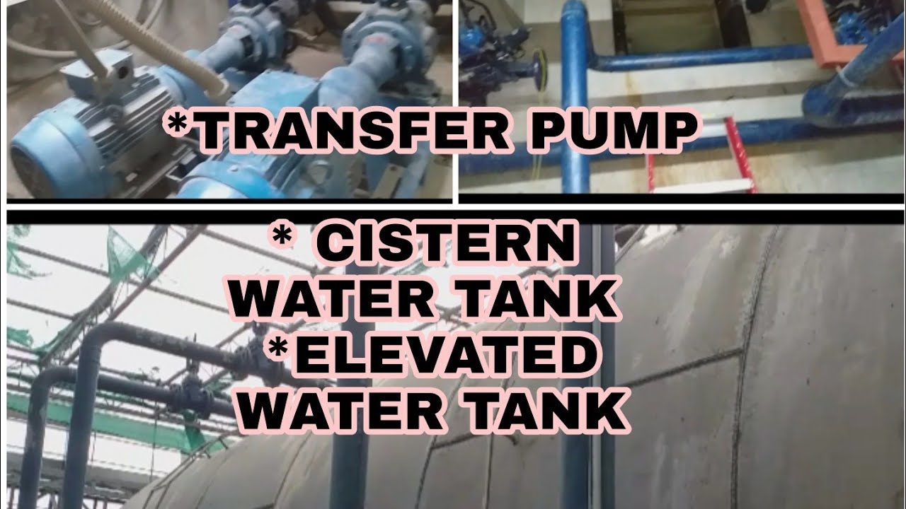Transfer Pump,Cistern Water Tank and Elevated Water Tank - YouTube