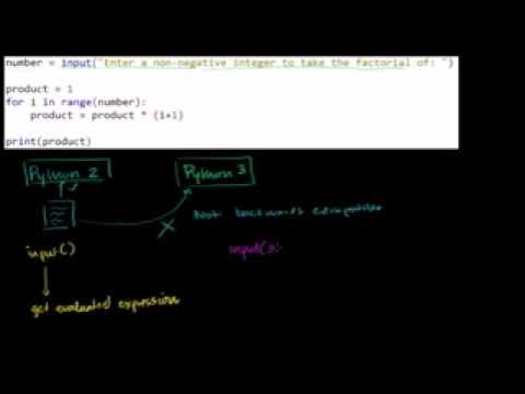 Python 3程序不能向下兼容Python 2 Python 3 Not Backwards Compatible with Python 2 - YouTube