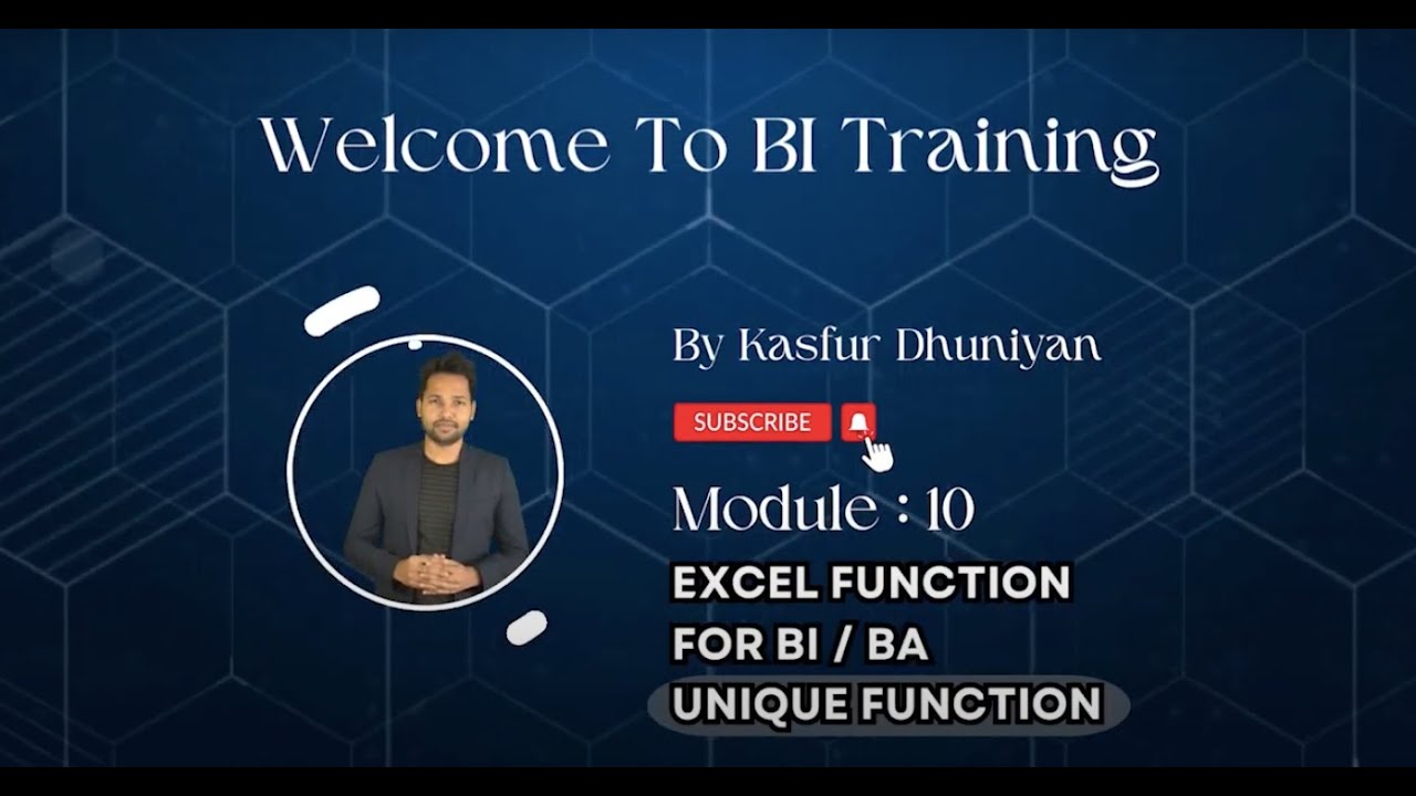 Lecture 73: Important Excel Function For Business Analyst For Daily ...