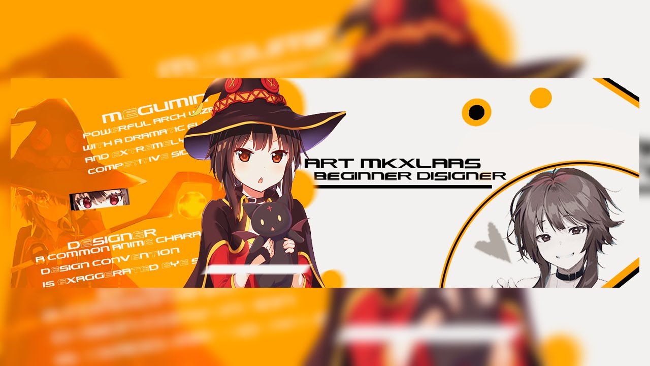 Speed Art anime banner - Megumin Twitter banner - YouTube