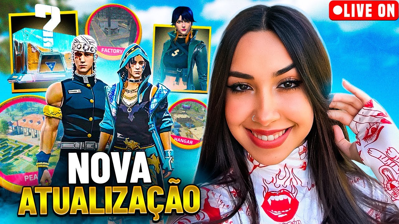 🔥TESTANDO A NOVA ATUALIZAÇÃO!😍🔥RANK 50 VIVOS??🔥FREE FIRE AO VIVO🔥 ...
