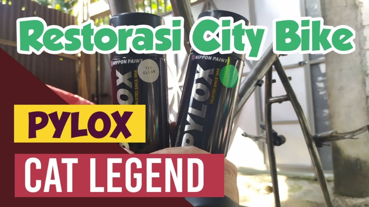 Cara Cat Sepeda Lama City Bike - YouTube