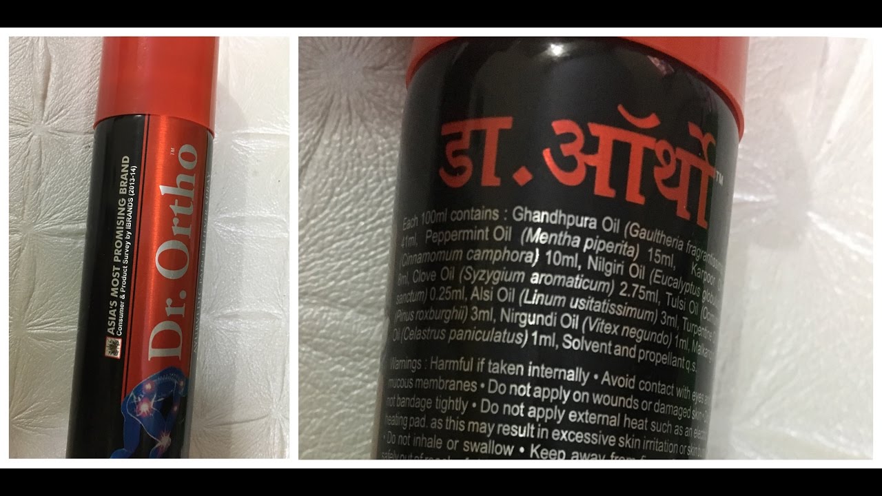 Best Affordable instant pain relief spray India? Dr.Ortho Pain Reliever ...