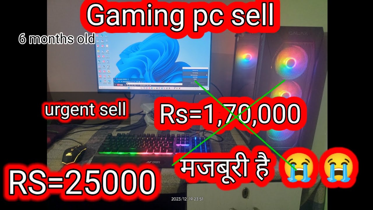 Gaming pc sell Rs=25000 Dream pc for sell - YouTube
