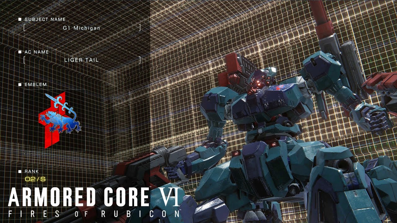 Armored Core 6 - 02S G1 Michigan, AC LIGER TAIL (Arena 28) - YouTube
