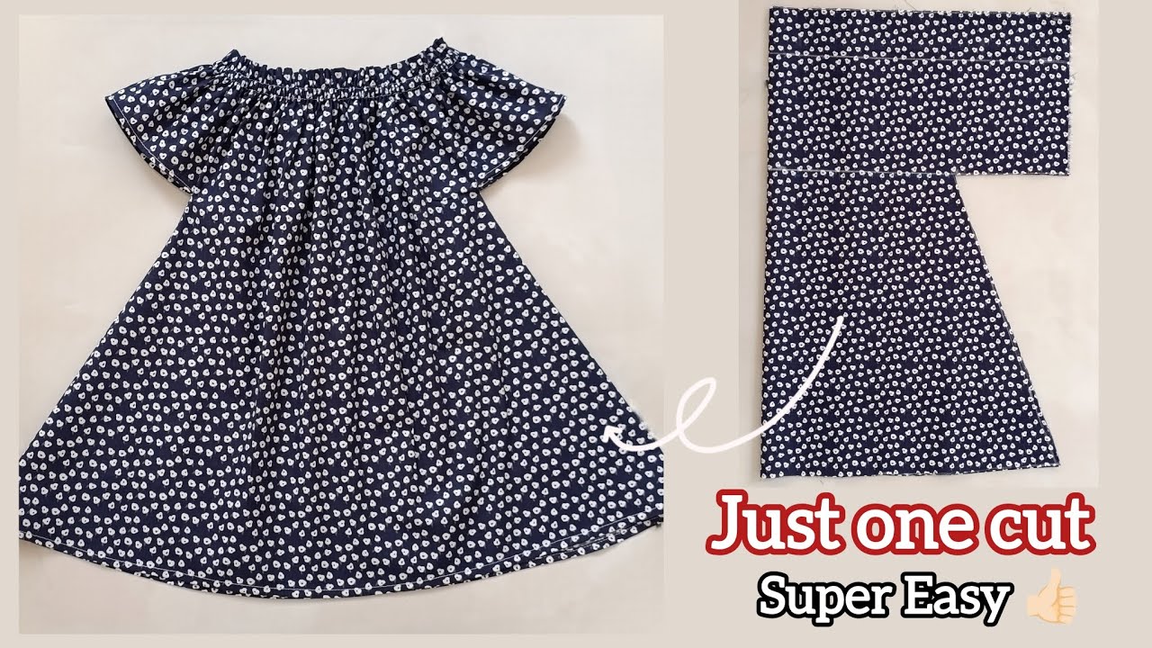 Just One Cut Baby Frock | Easy Sewing Tutorial for Beginners / آموزش ...
