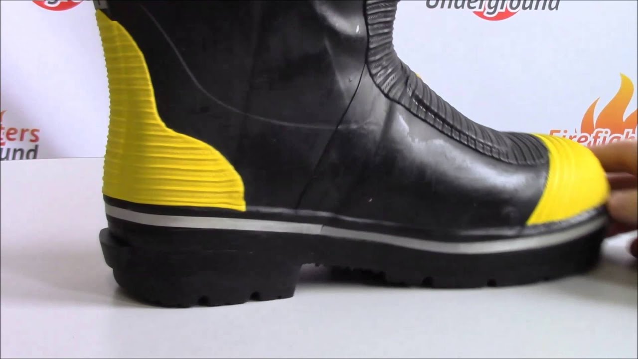 Croydon Rubber Kevlar Lined Fire Boots - YouTube