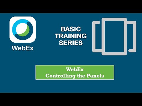 WebEx Training: Controlling the Panels - YouTube