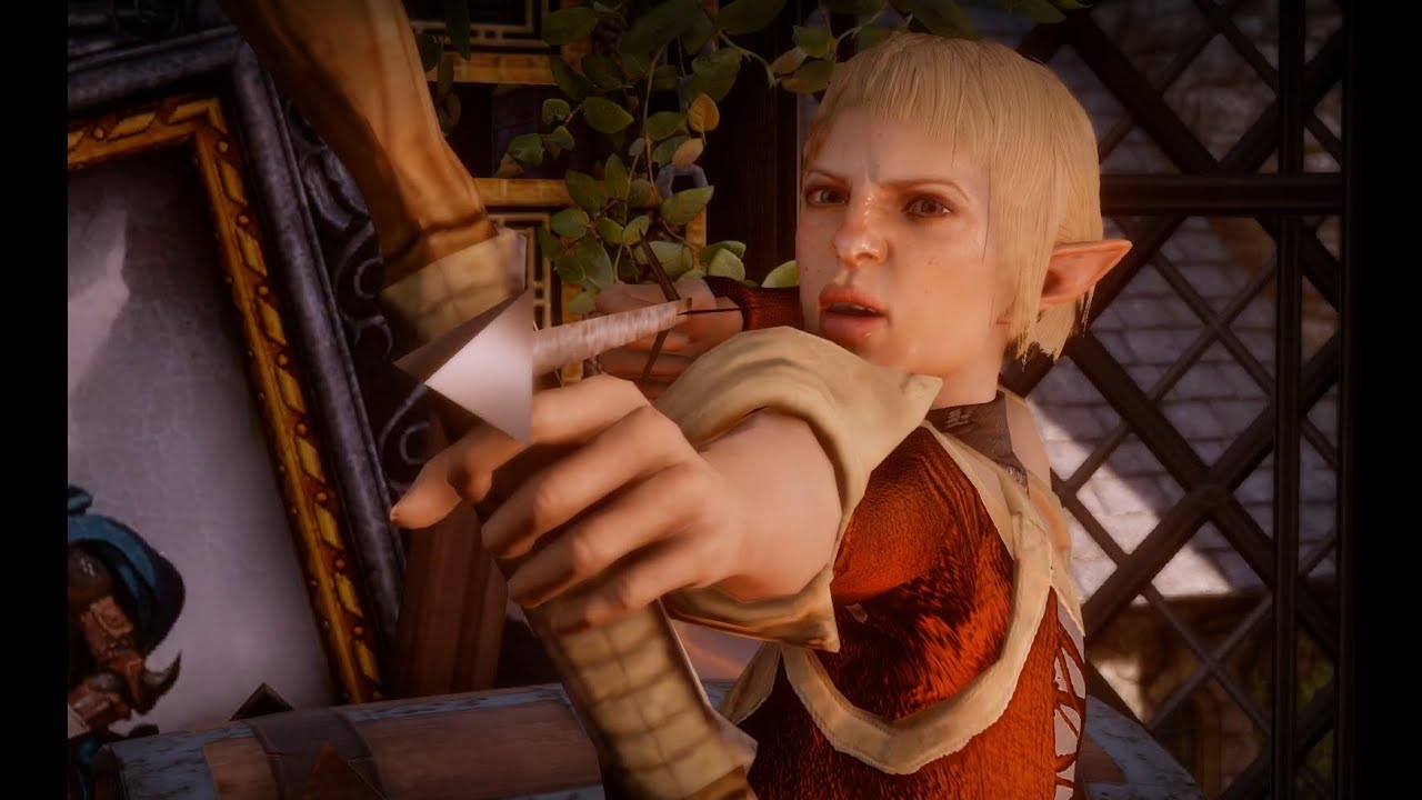 Dragon Age Inquisition ♥ Sera Threatens Inquisitor With Her Bow! - YouTube