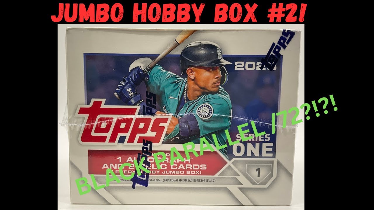 2023 Topps Series 1 JUMBO BOX #2 Black Parallel Hit to /72?!?! Golden ...