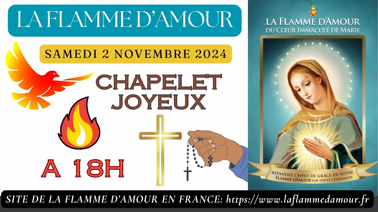 Chapelet🙏 samedi 2 nov à 18h jour de Maman Marie - YouTube