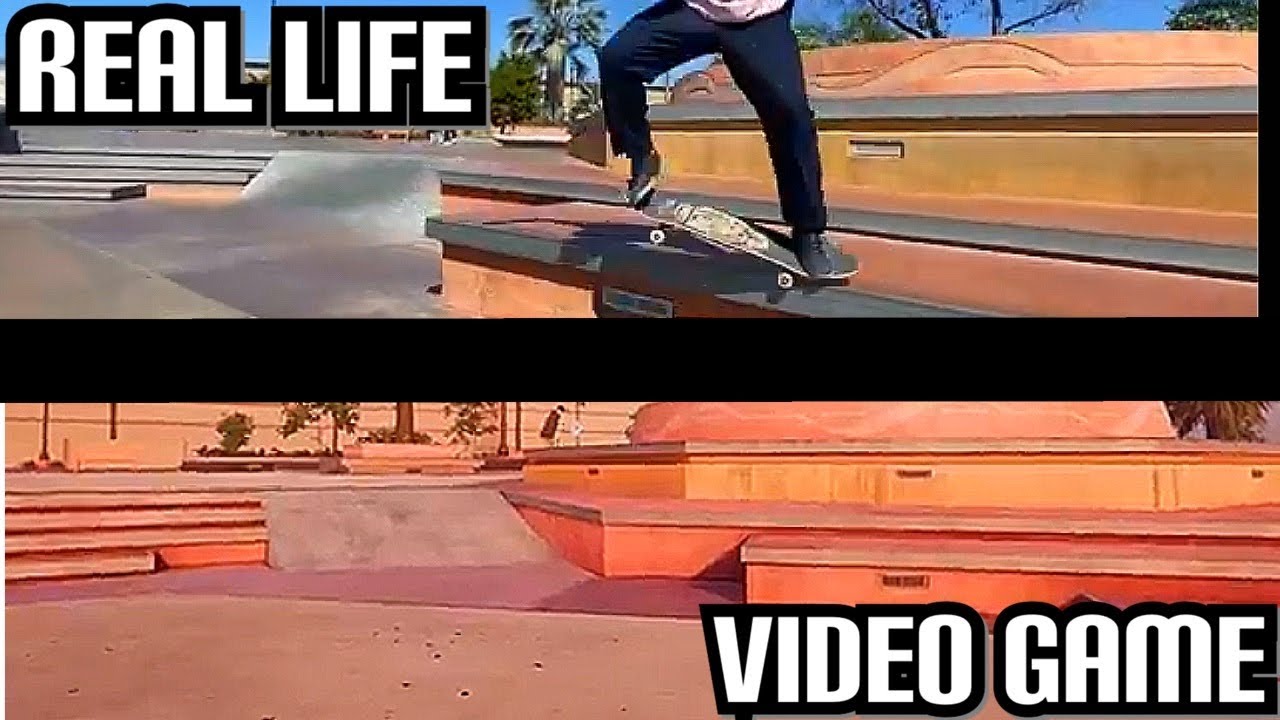 SKATE VIDEO GAME LEVEL IN REAL LIFE! (Skater XL) - YouTube