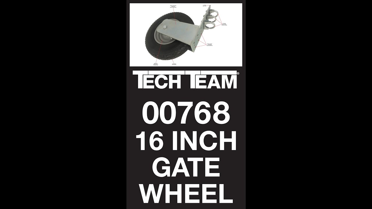 Tech Team’s 00768 16” Flat Free Gate Wheel Makes the Longest Cattle ...