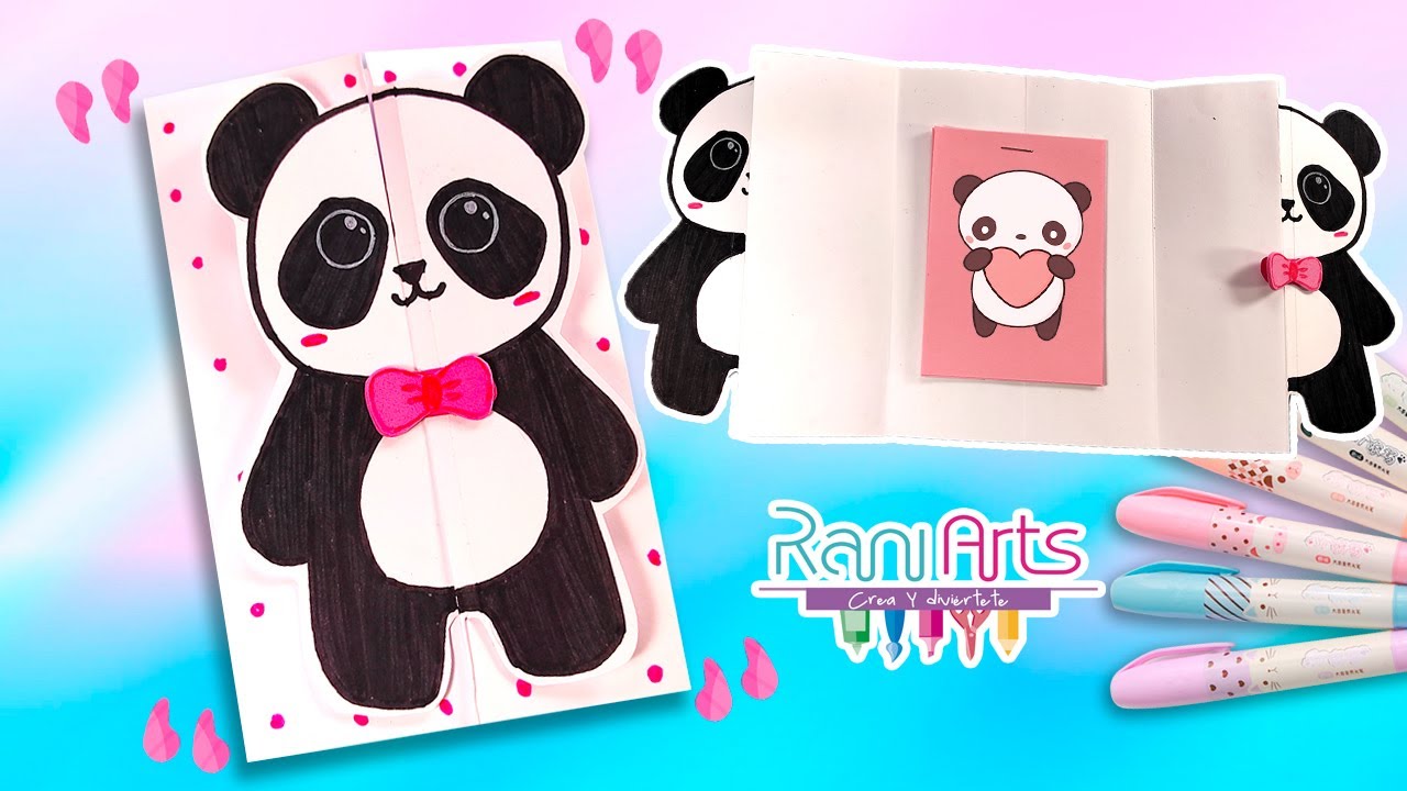 DIY - LIBRETA DE PANDA con materiales que tienes en CASA - FÁCIL - YouTube