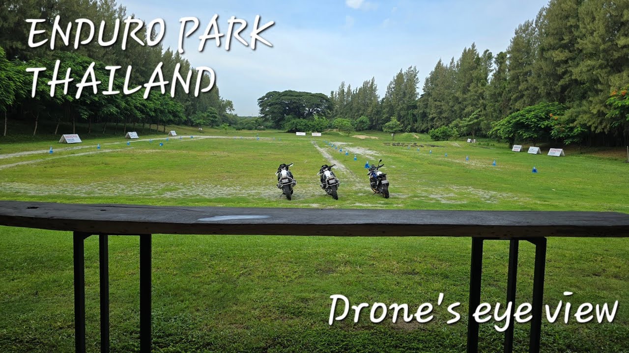 Drone's eye view of BMW Enduro Park Thailand - YouTube