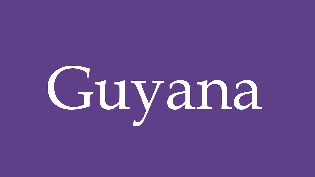 How To Pronounce ''Guyana'' Correctly in Spanish - YouTube