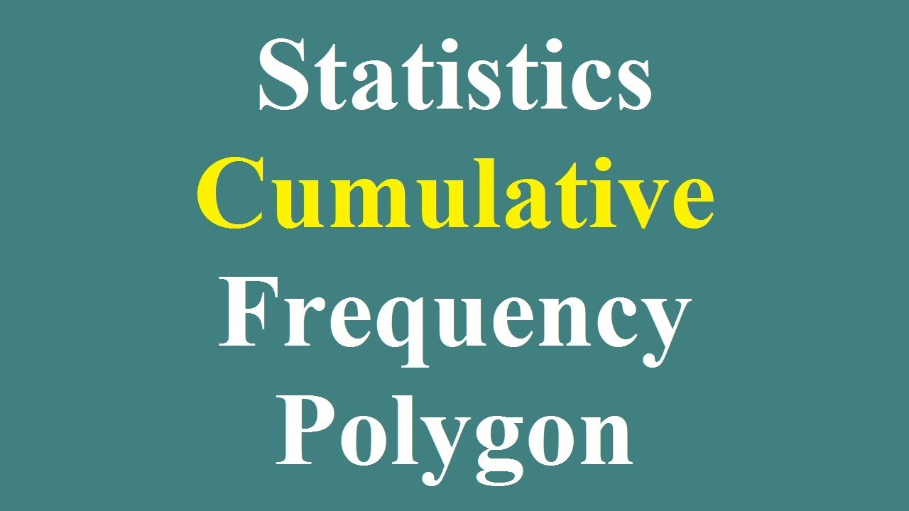 Cumulative Frequency Polygon | Ogive Frequency Polygon | Frequency ...