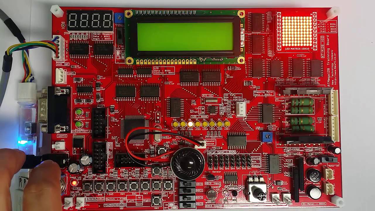 Atmega128 05 Speaker & Switch Music Example - YouTube