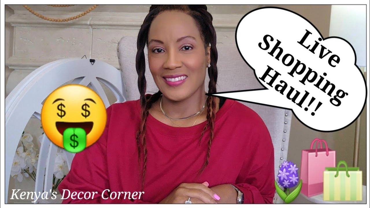 Live Home Decor Shopping Haul ~with Kenya's Decor Corner~ #homedecor # ...