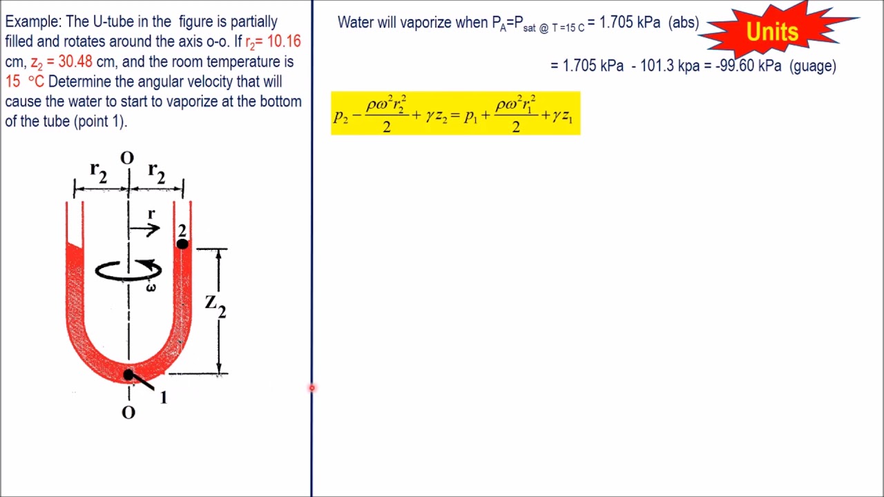 03 Determine the angular velocity that vaporize water - YouTube