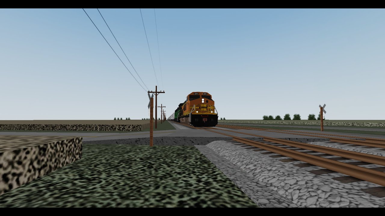 ROBLOX BNSF 4479 & 7038 Hauls the Ice Cold Express RoadRailer Train in ...
