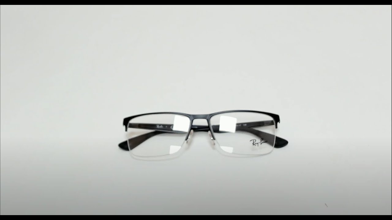 Ray Ban Eyeglasses Model- RB6335 Color-2503 Matte Black - YouTube