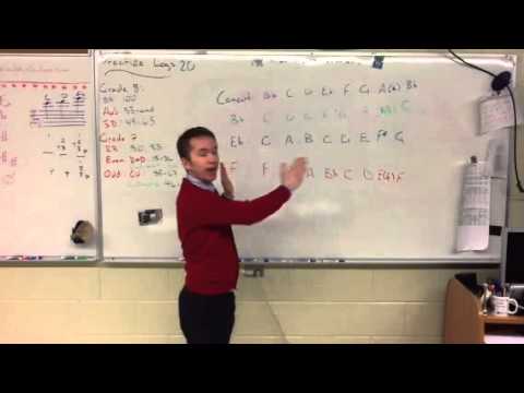 Introduction to the B flat concert scale - YouTube