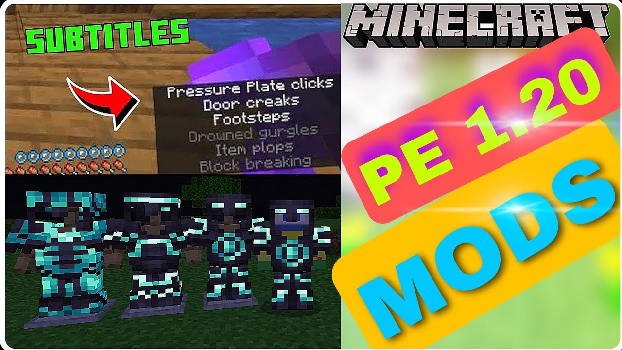 Top 3 Mods For Minecraft PE 1.20 version ||Working All Devices no lag ...