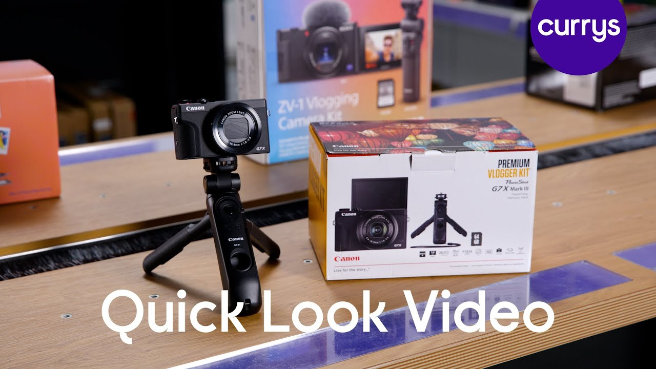 CANON PowerShot G7 X MK III Compact Camera Vlogging Kit - Quick Look
