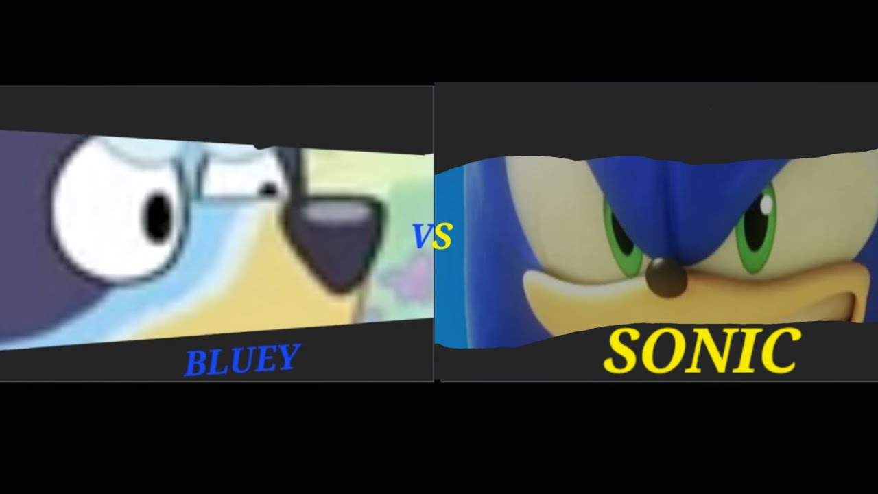 Bluey vs sonic | Catnap vs bluey vs sonic | Cartoon animation - YouTube