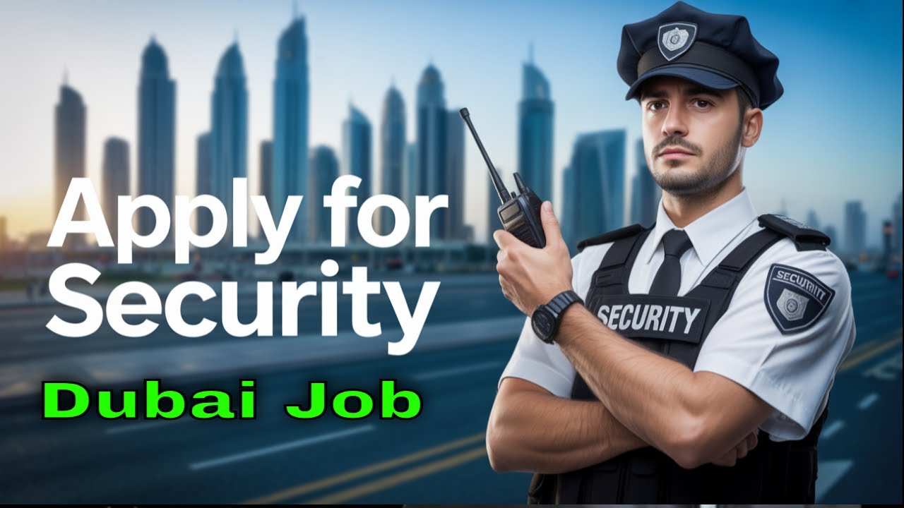 Free Recruitment Job Visa For Security Guard In Dubai 2025 - Job/Work ...