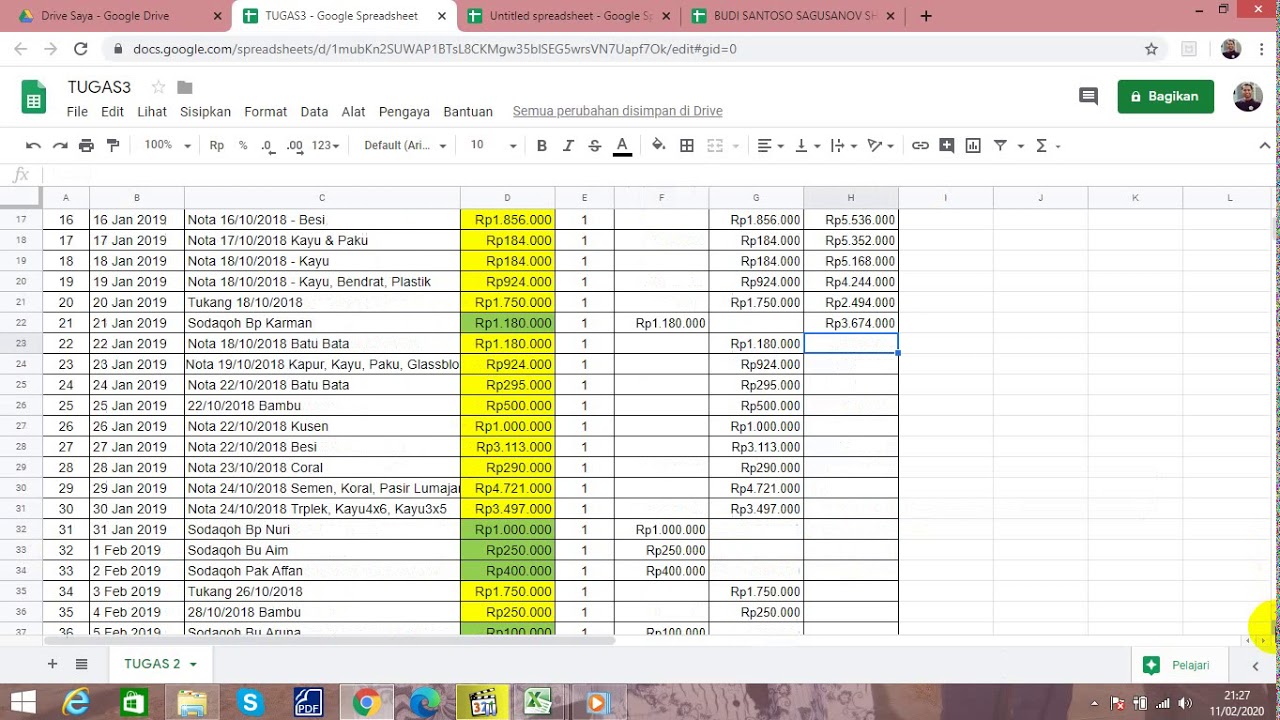 Tugas 3 Sagusanov Sheet Budi S Youtube 8113