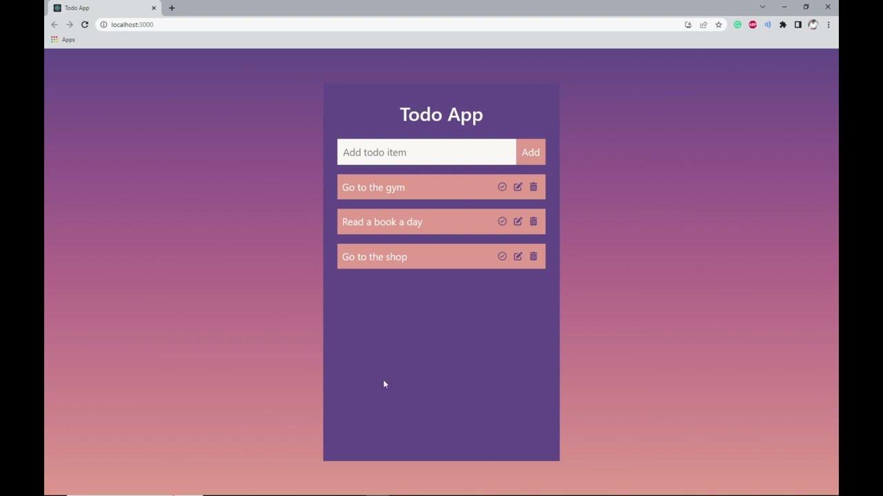 React Todo App Tutorial for Beginners - YouTube