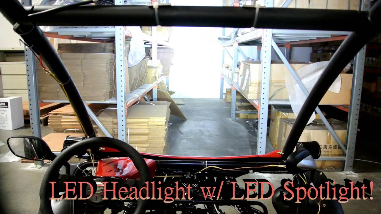 GT200 GOkart LED light kit - YouTube