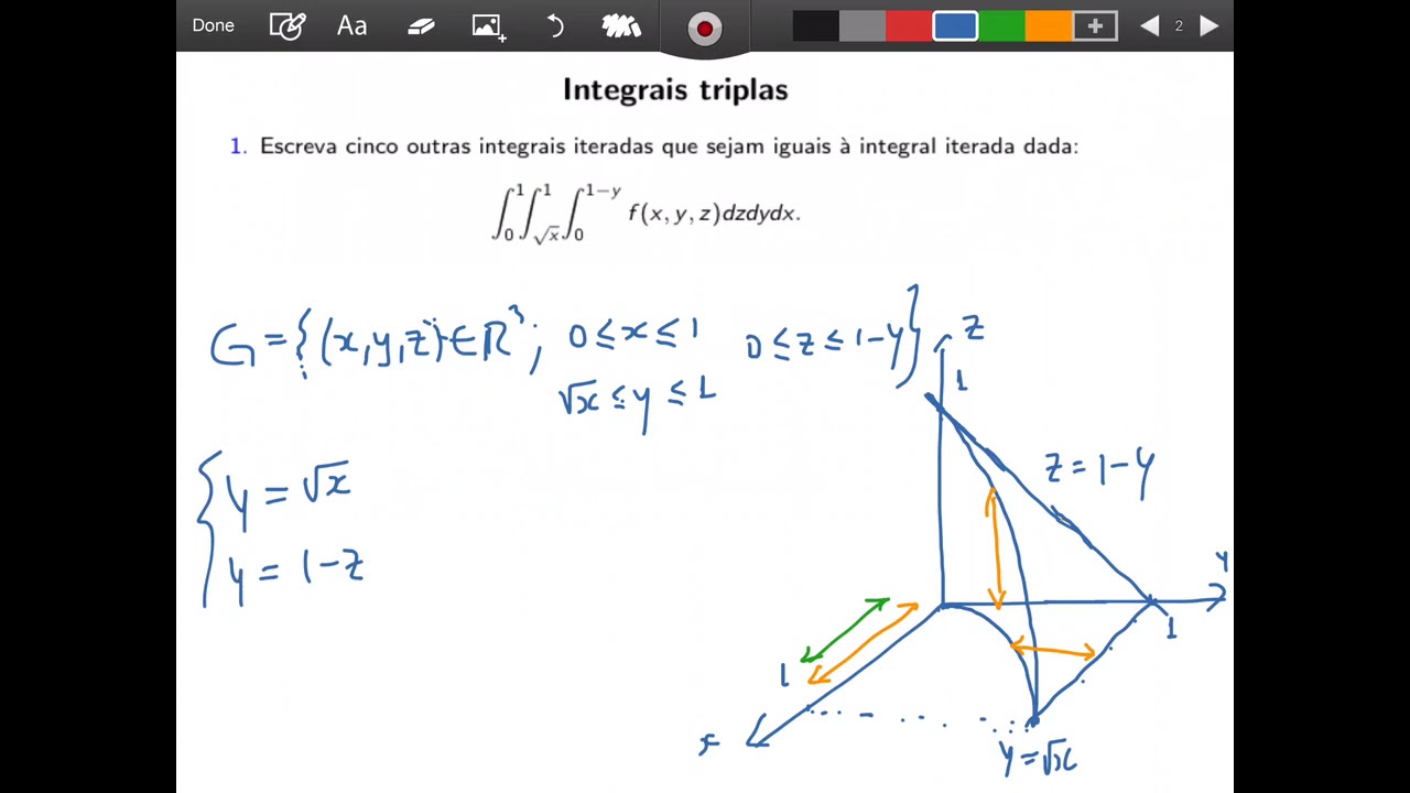 Exercícios: 8 - Integrais Triplas I - YouTube