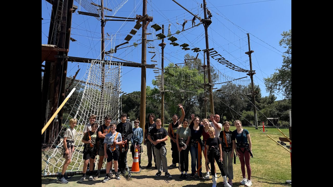 HCF Youth Group at the OC Ropes Course - YouTube