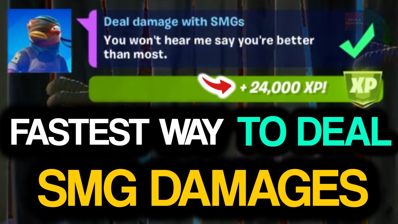 Deal DAMAGE with SMGs! Fastest Way to Deal Damage With Smgs Epic Quest ...