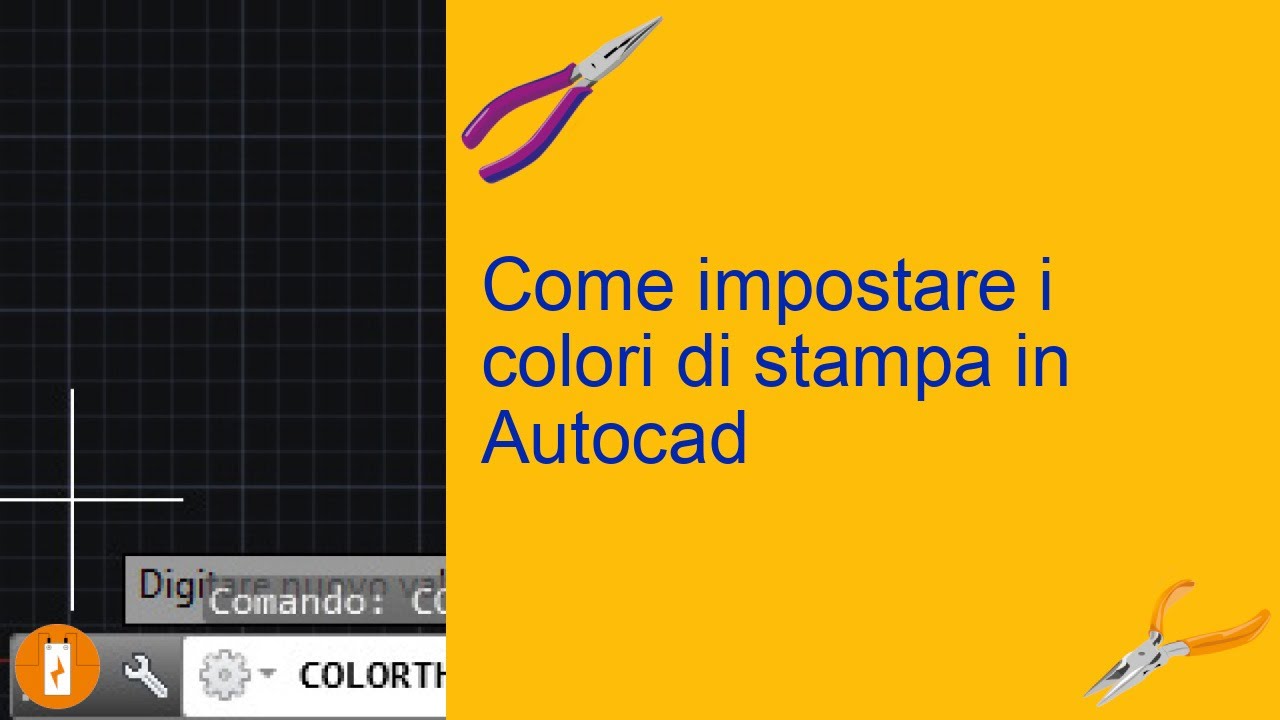Come impostare i colori di stampa in Autocad - YouTube
