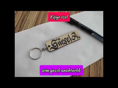 Kişiye Özel İsim Yazılı Ahşap Anahtarlıklarımız #anahtarlık #isimyazmak