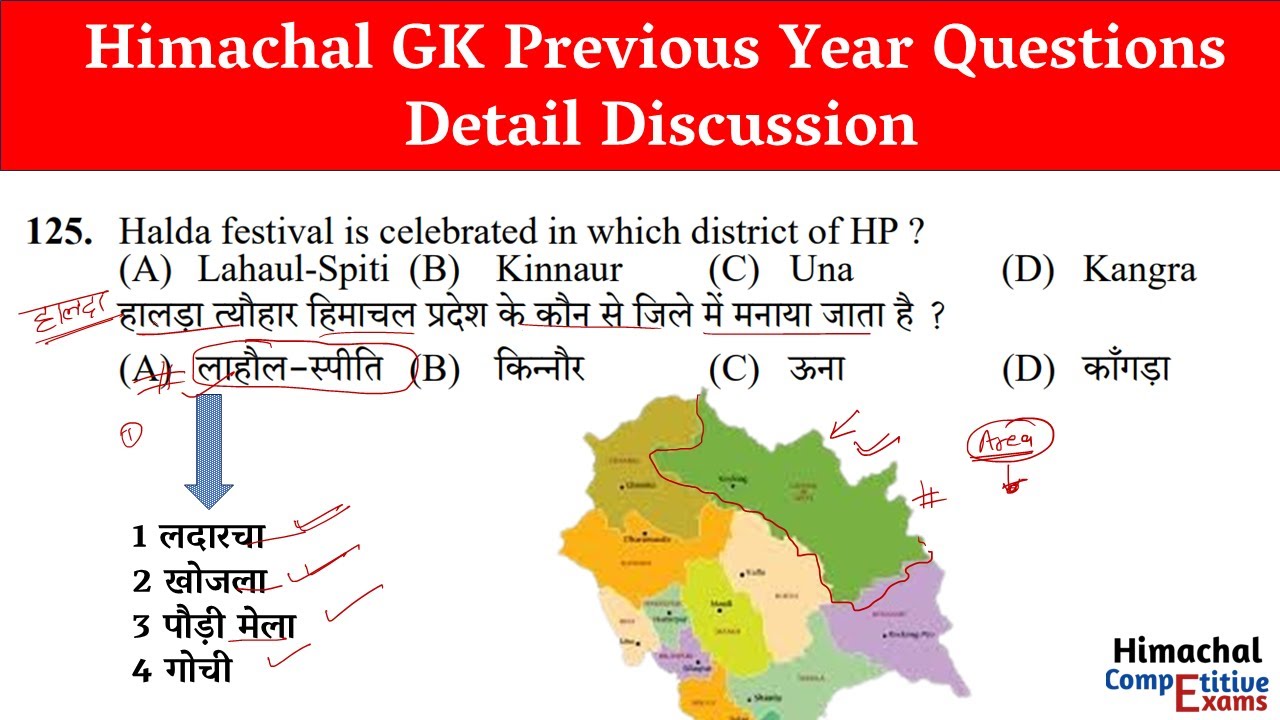 Himachal GK Previous Year Question Paper Detail Discussion ||Important ...
