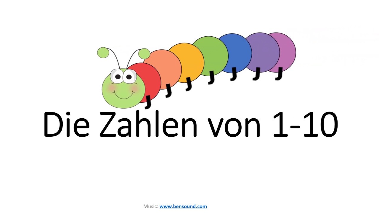 Die Zahlen von 1-10 - Zum Zuhören und Nachsprechen - YouTube