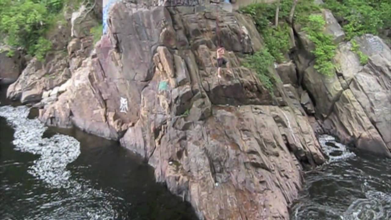 Lake Luzerne Bridge and Cliff Jumping - YouTube
