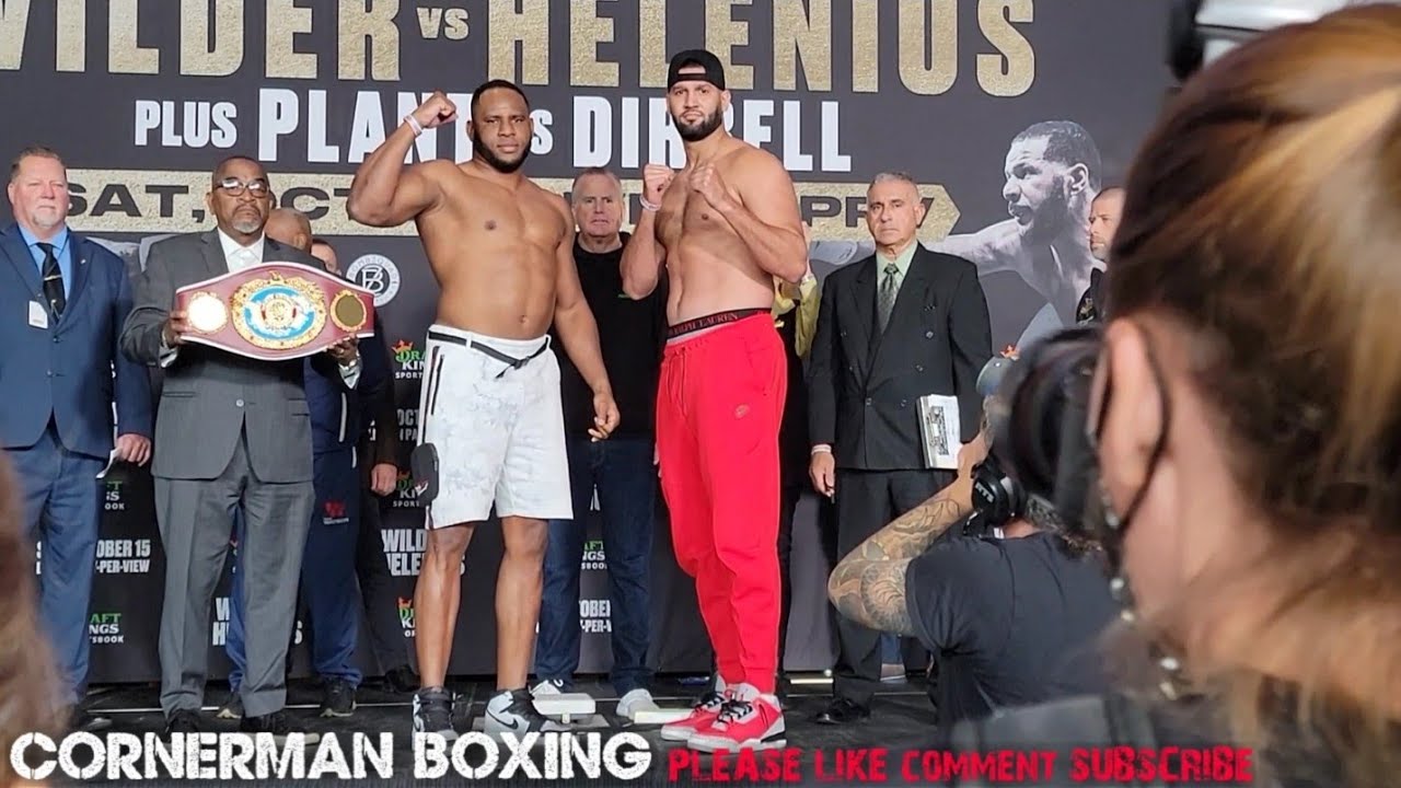 FRANK SANCHEZ VS CARLOS NEGRON WEIGH IN & FACE OFF AHEAD OF HEAVYWEIGHT ...