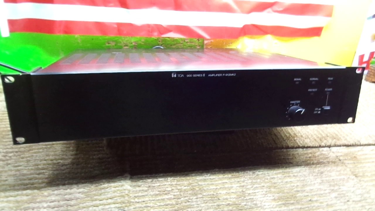 DEMO OF TOA 900 SERIES II AMPLIFIER P-912MK2 FOR SALE - YouTube