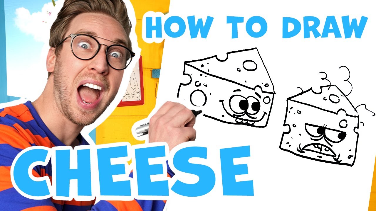 How to Draw Cheese | Drawing Lessons For Kids | Step by Step - YouTube