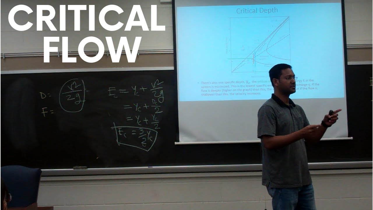 Lesson 5 : Critical Flow in Open Channel - YouTube