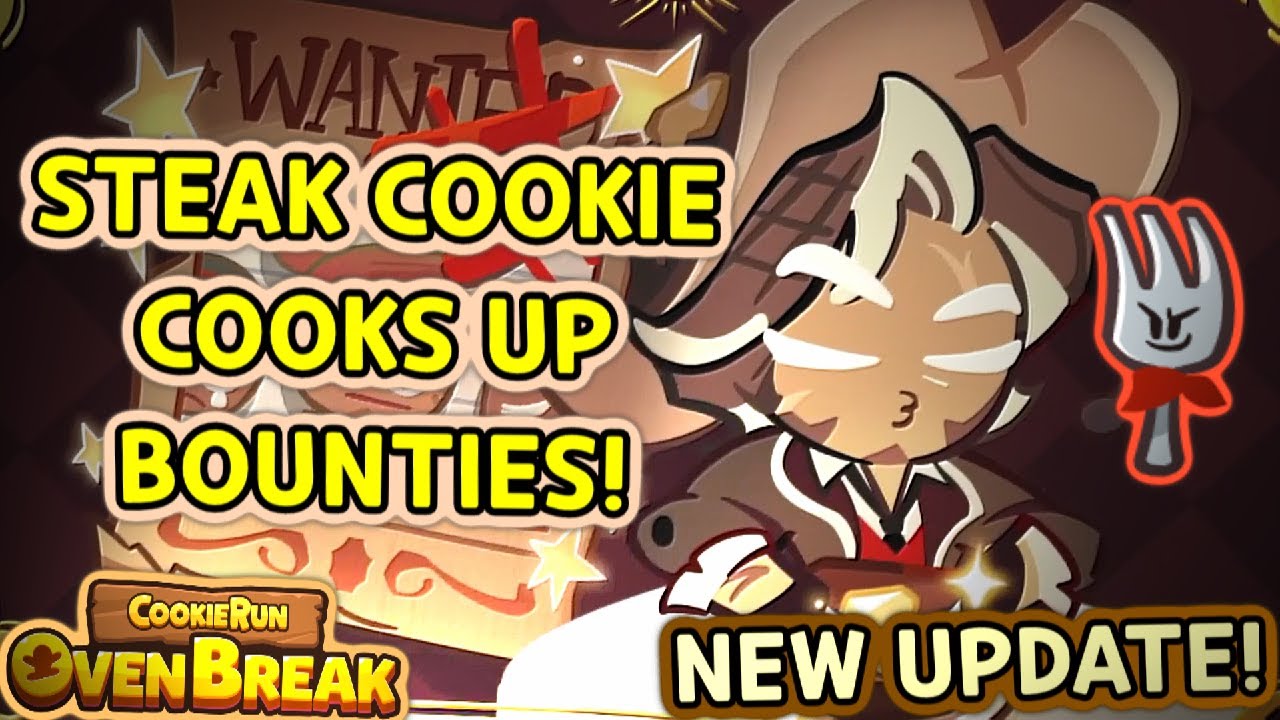 STEAK COOKIE SLICES THROUGH BOUNTIES! - NEW UPDATE & TRIAL! (Cookie Run ...