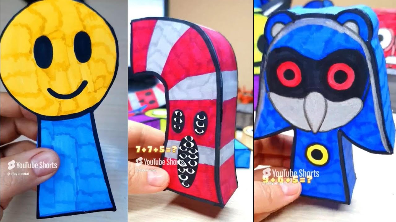 My Sprunki OC Panic Hue Noob Candy Cane Acid Viegre Ipin Paper Craft ...