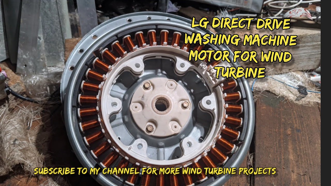 £30 washing machine motor as a wind turbine generator ! first ...
