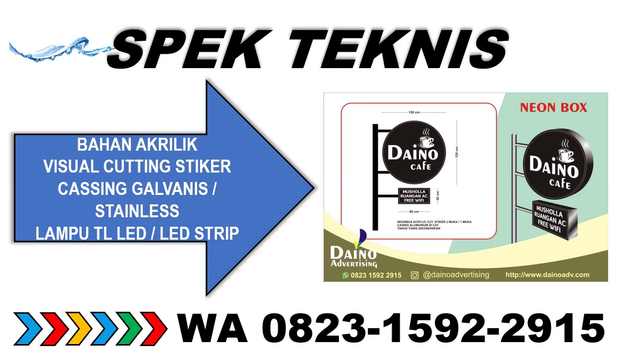 NEON BOX CAFE UNIK, NEON BOX CAFE 0823-1592-2915 Daino Advertising ...